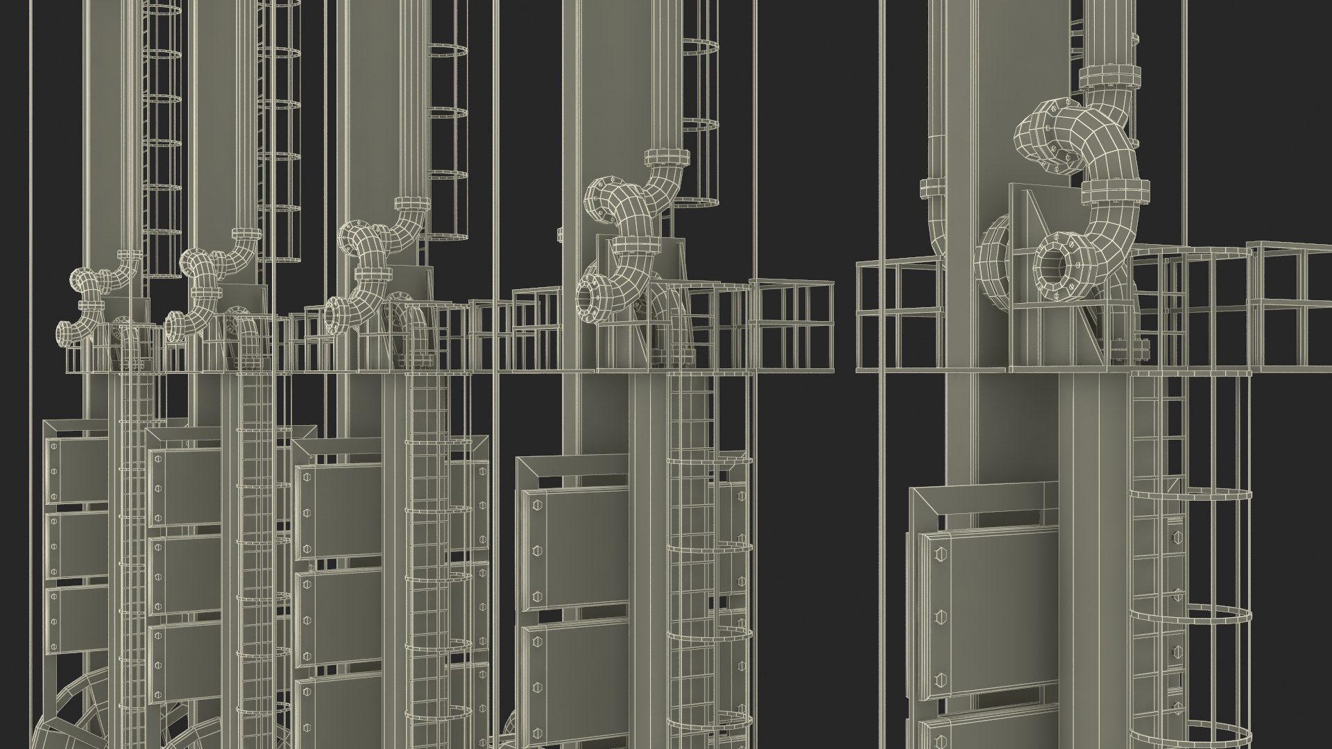 LNG Pier Model - TurboSquid 2310126