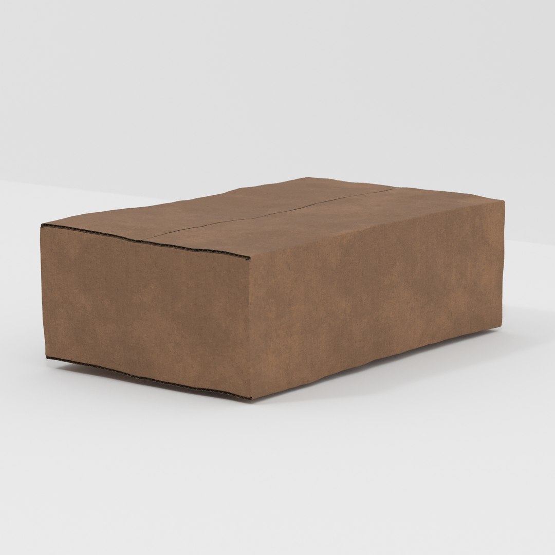3D Model Cardboard Box - TurboSquid 2016598