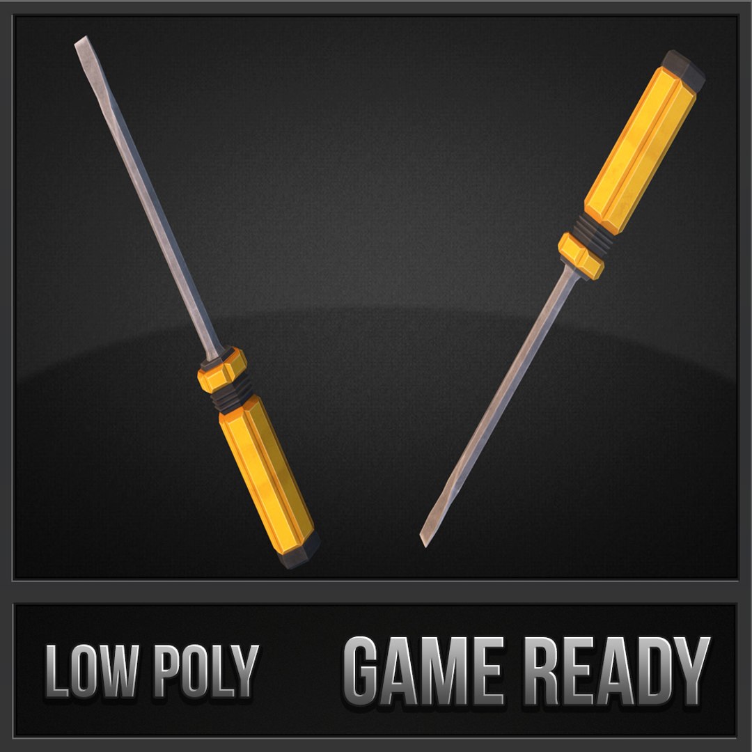 Screwdriver Weapons Polys Max