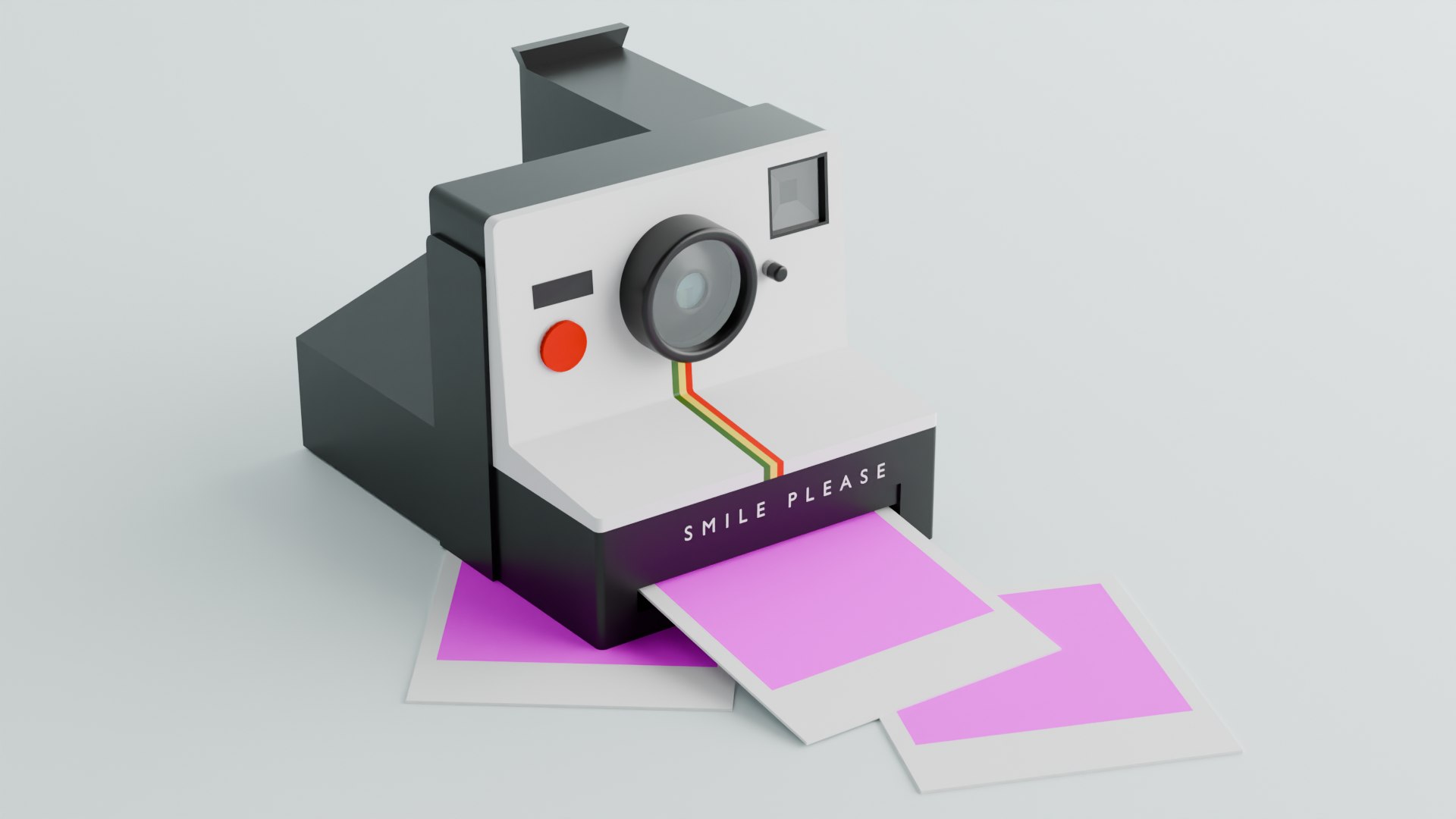 Free 3D Vintage Instant Camera Model - TurboSquid 2320889