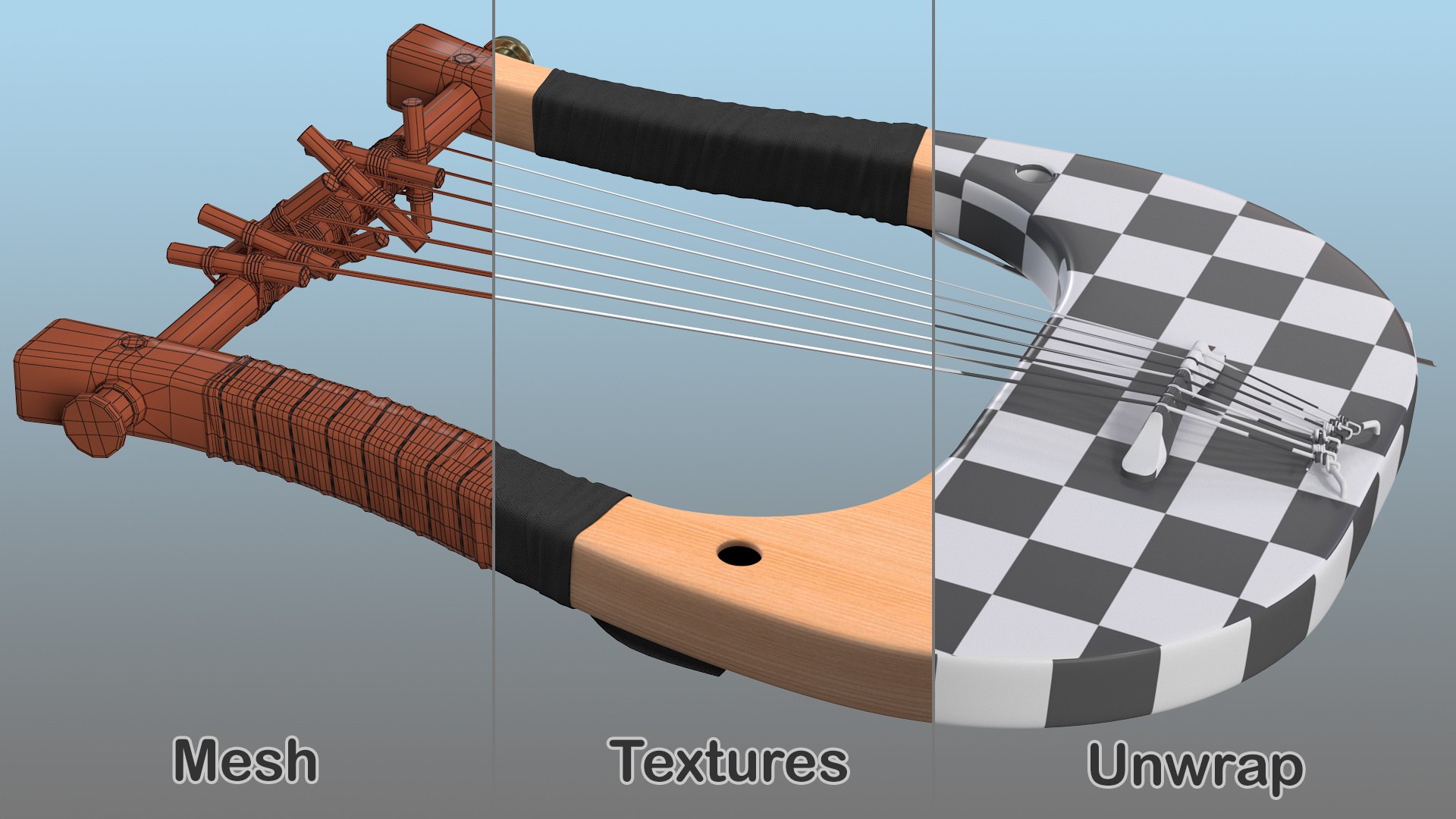 Classical greek 7 string model - TurboSquid 1612616