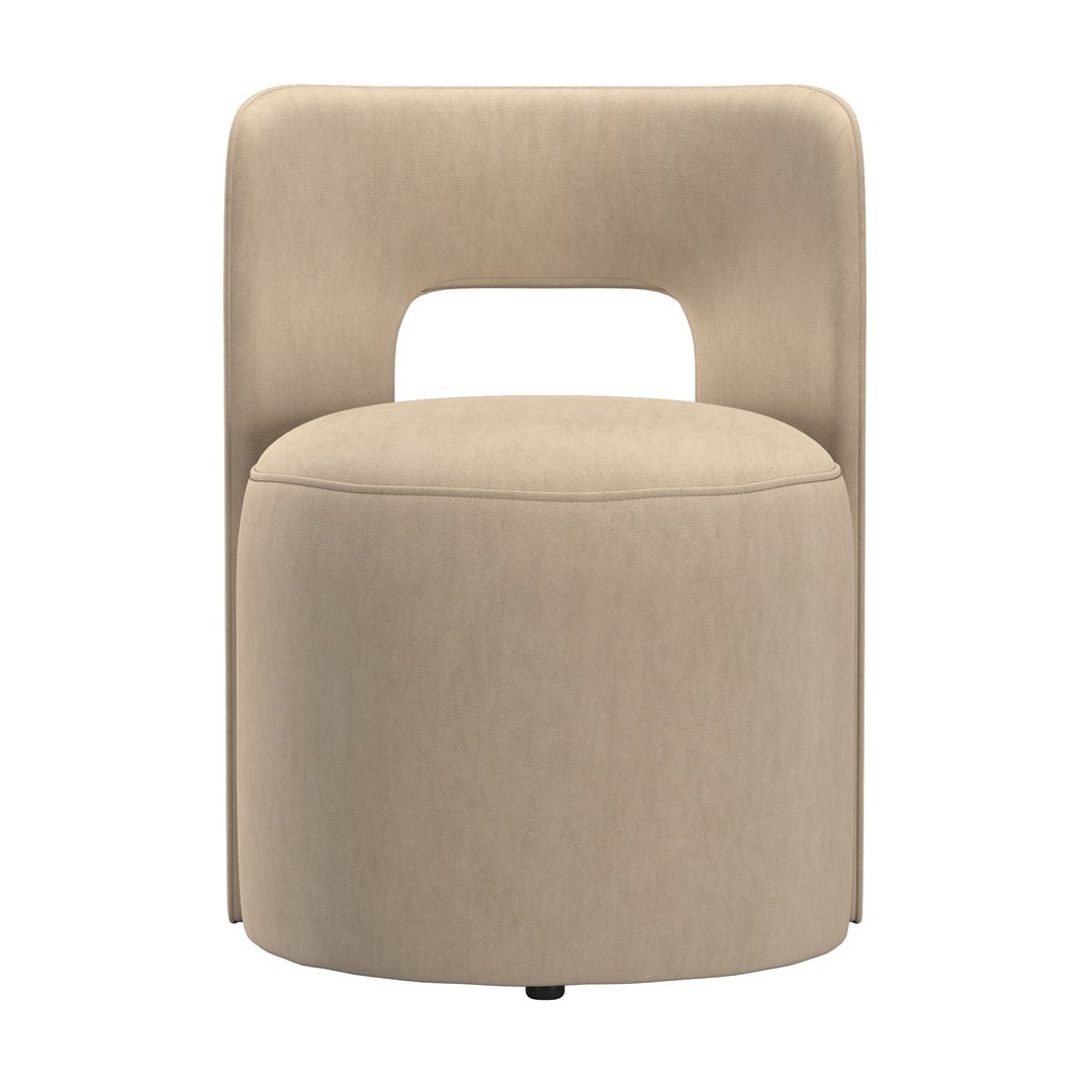 REYNAUX CURVE OPEN BACK LEATHER DINING CHAIR 3D Model - TurboSquid 1969027