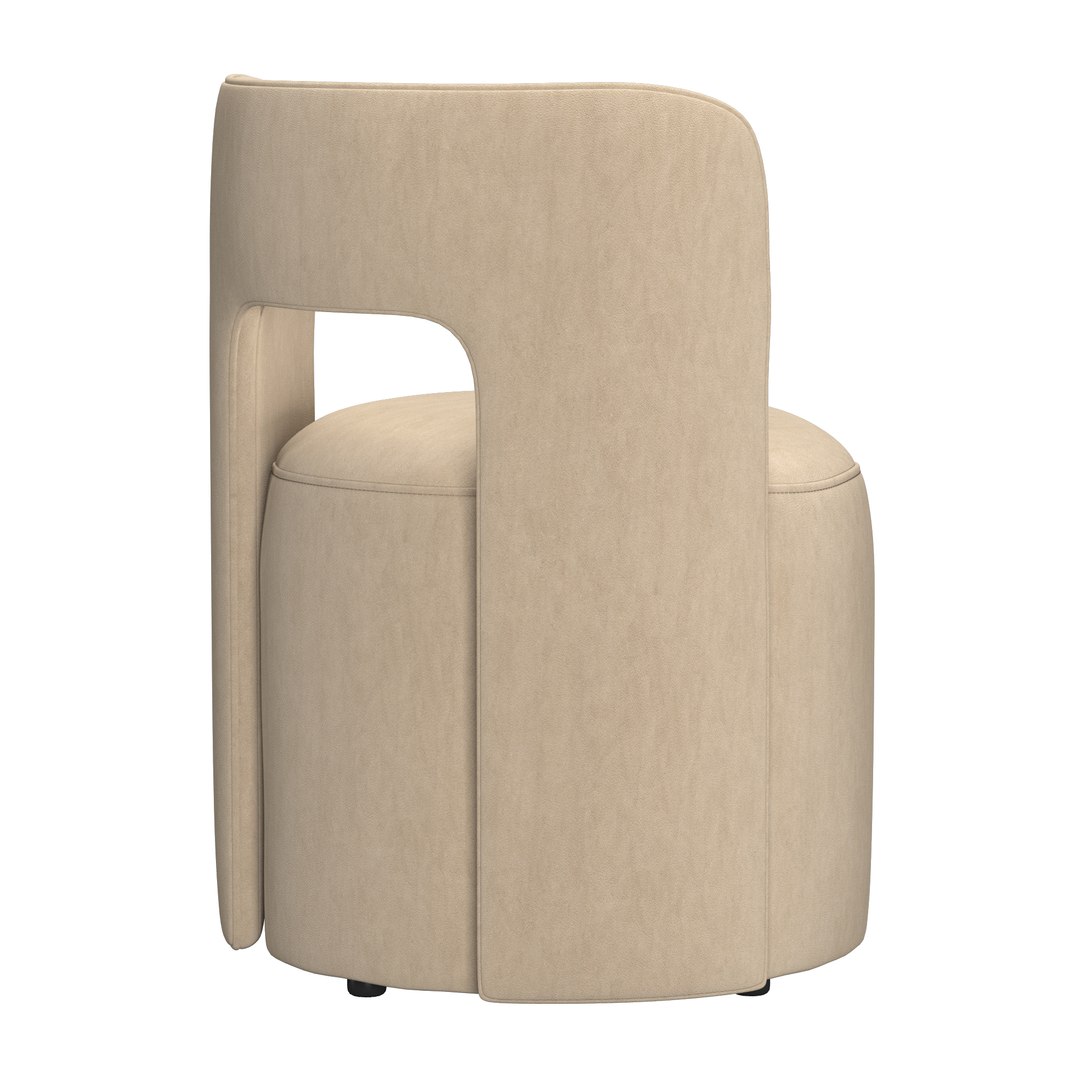 REYNAUX CURVE OPEN BACK LEATHER DINING CHAIR 3D Model - TurboSquid 1969027