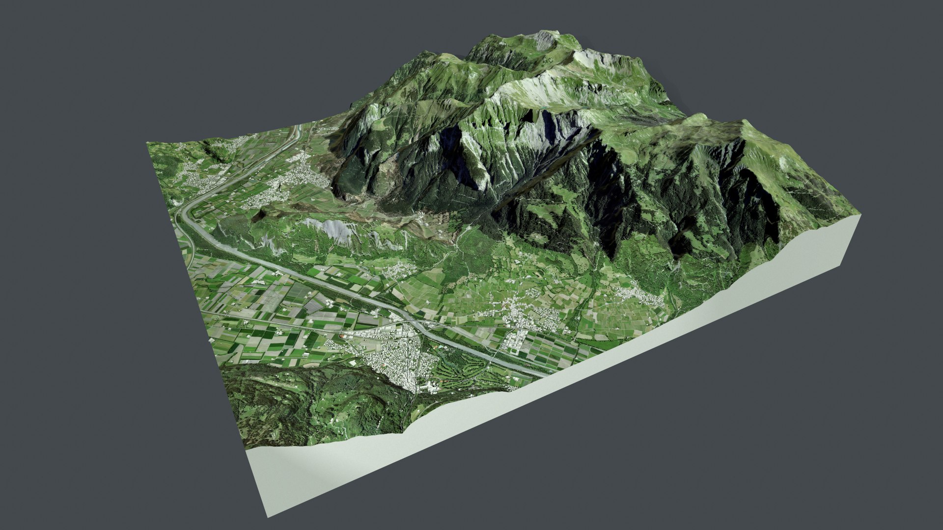 3D Cityscape Balzers Liechtenstein - TurboSquid 1767643