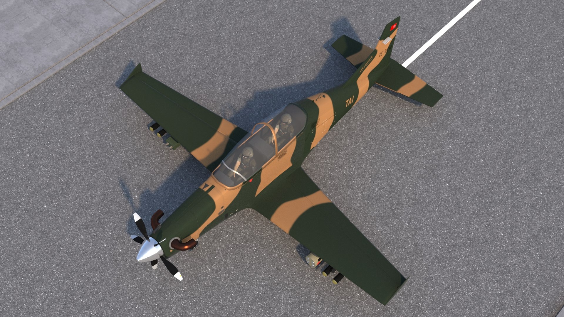 3D Hurkus Airplane - TurboSquid 1334981