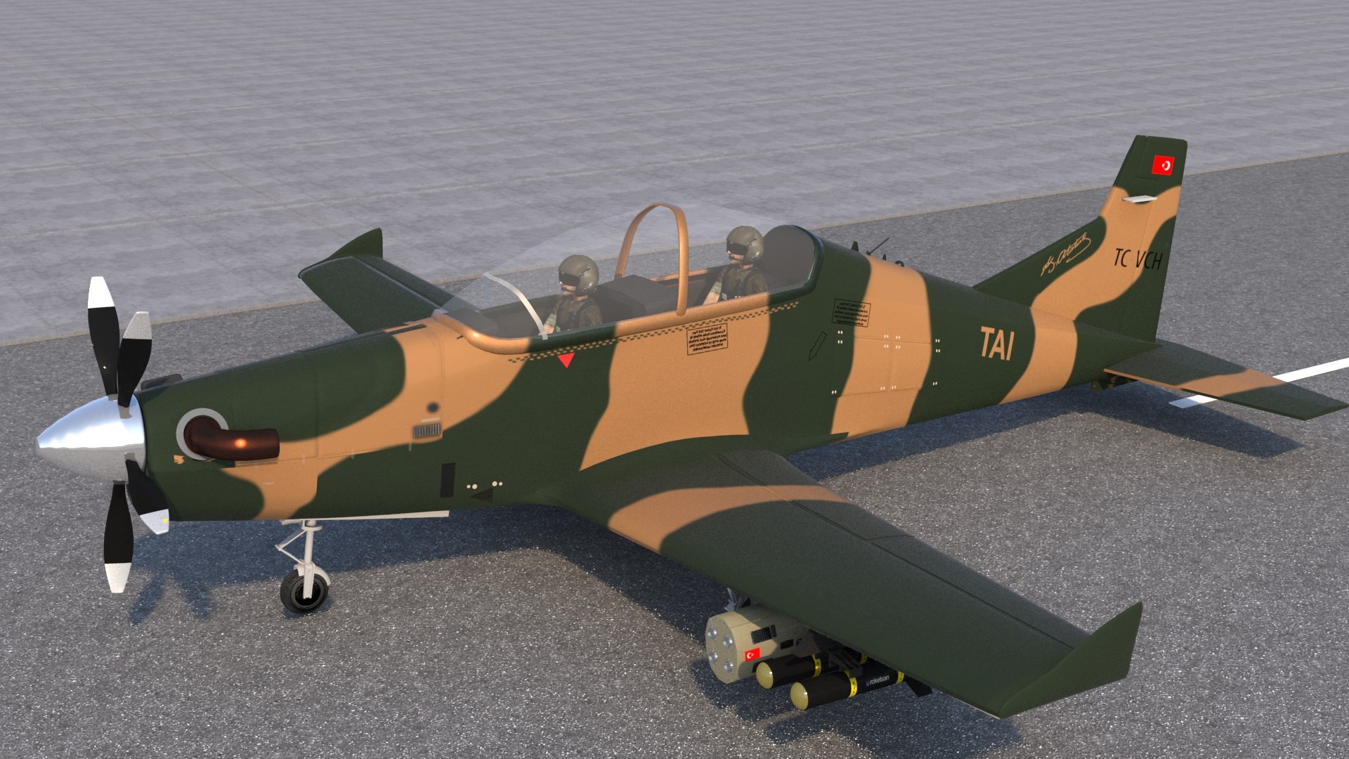 3D Hurkus Airplane - TurboSquid 1334981