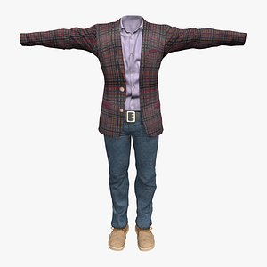 Crips Suit Casual 3D Model - TurboSquid 1695455