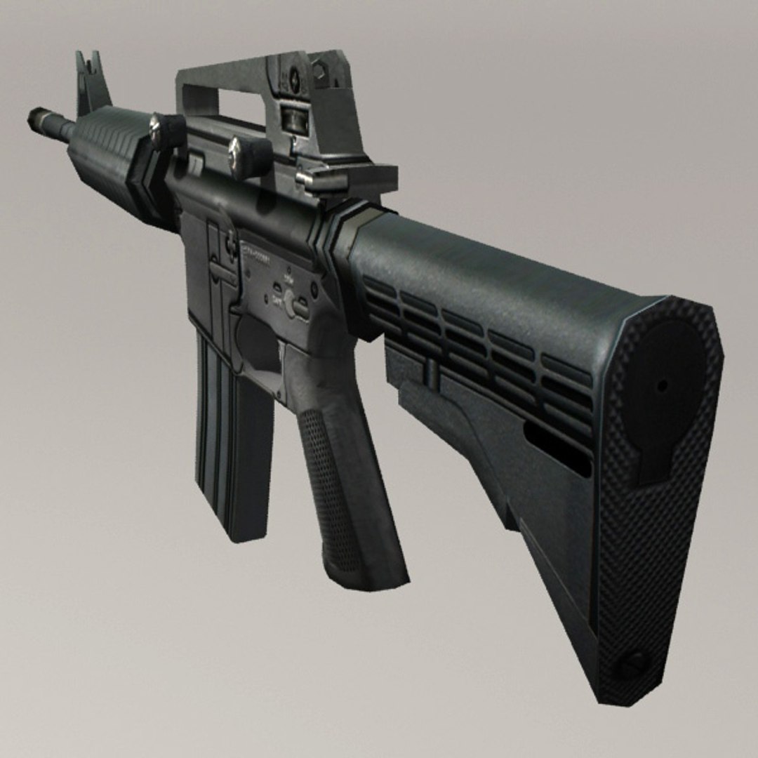 soldier m4 modern 3d max