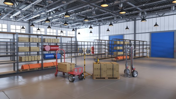 Real warehouse model - TurboSquid 1608025