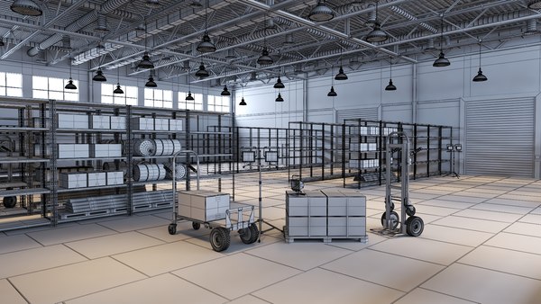 Real warehouse model - TurboSquid 1608025