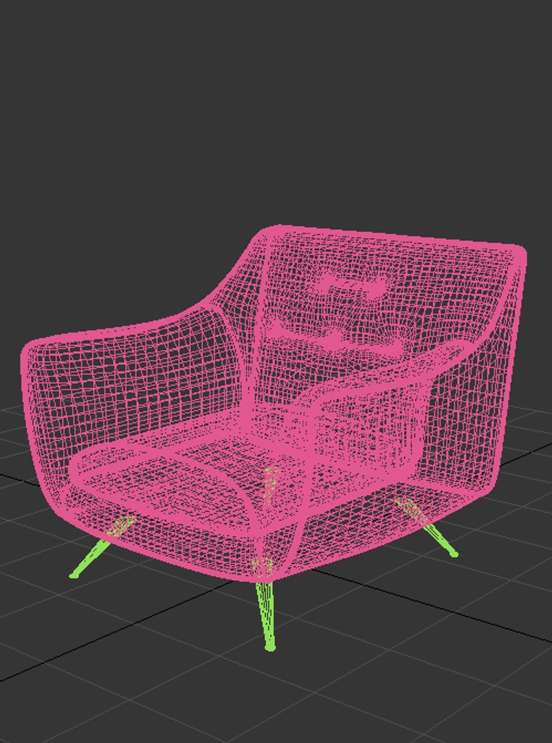 3D Henry Glass Lounge Chair model - TurboSquid 2154430
