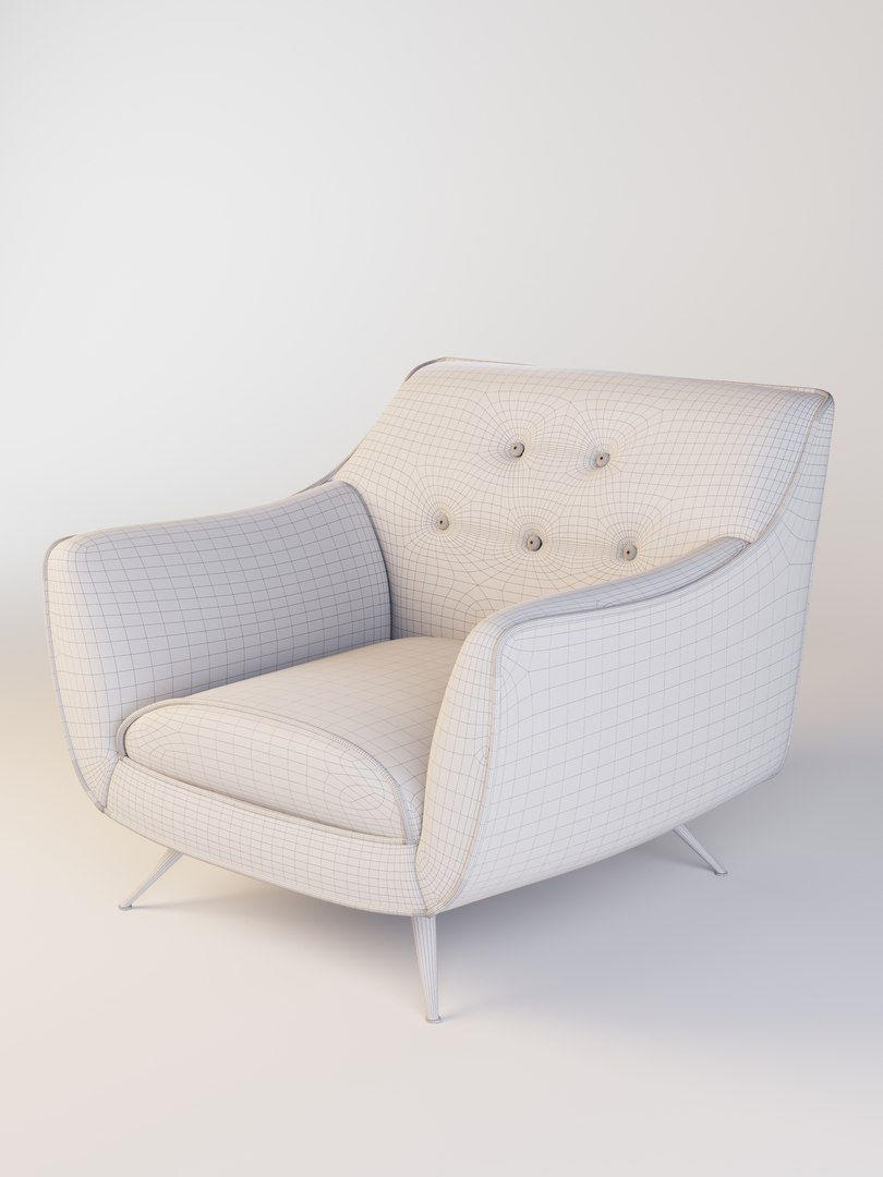 3D Henry Glass Lounge Chair model - TurboSquid 2154430