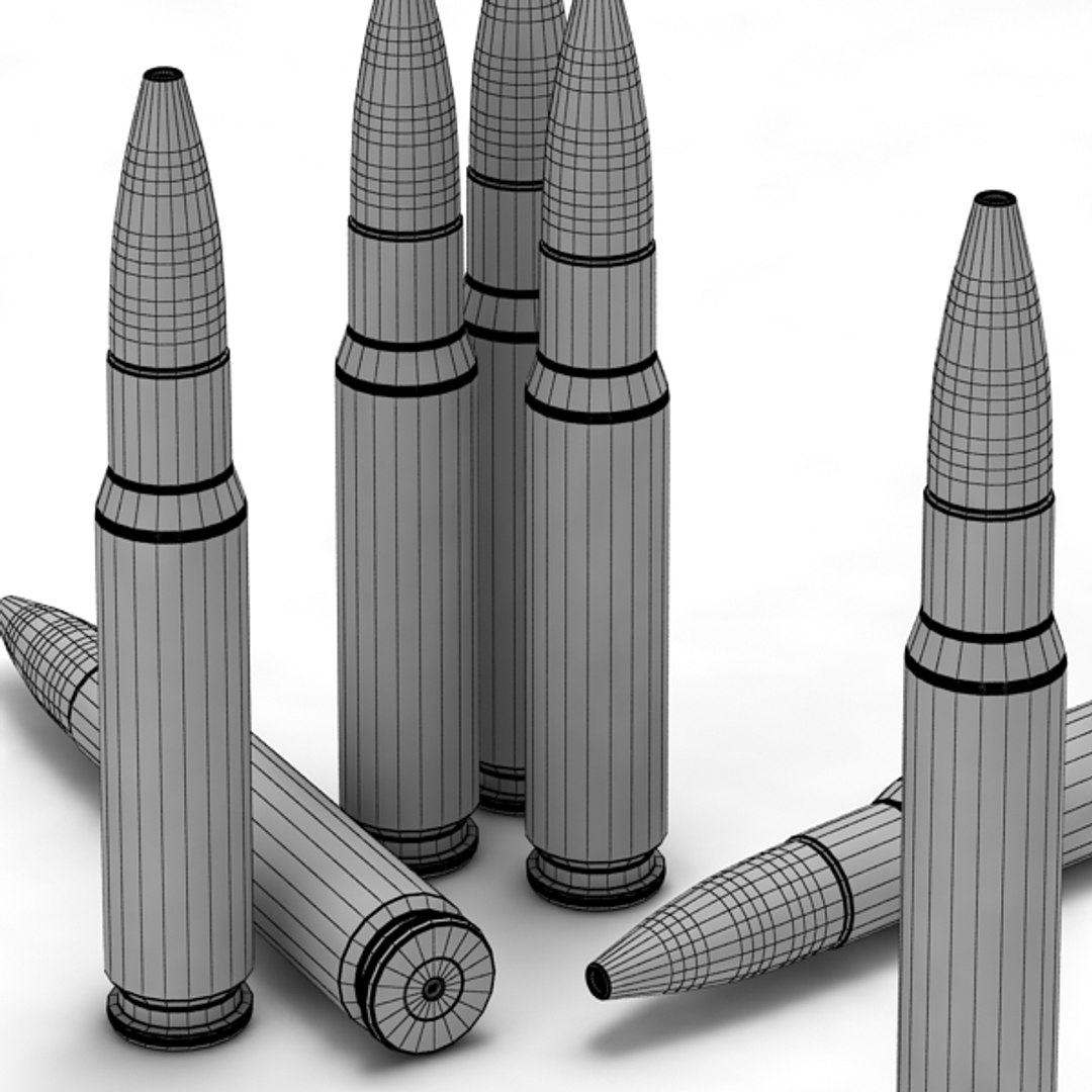 3d Model Rifle 338 Federal