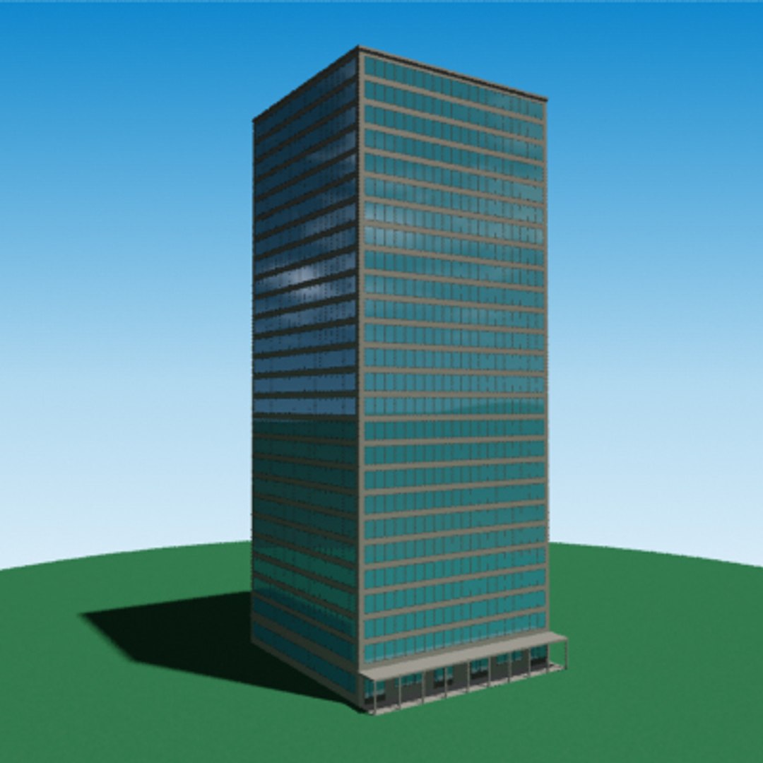 3d Realistic Skyscraper Model