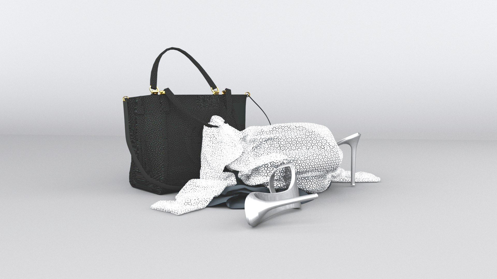 Womens Clothes on Floor Clothing Bundle 3D - TurboSquid 1778953