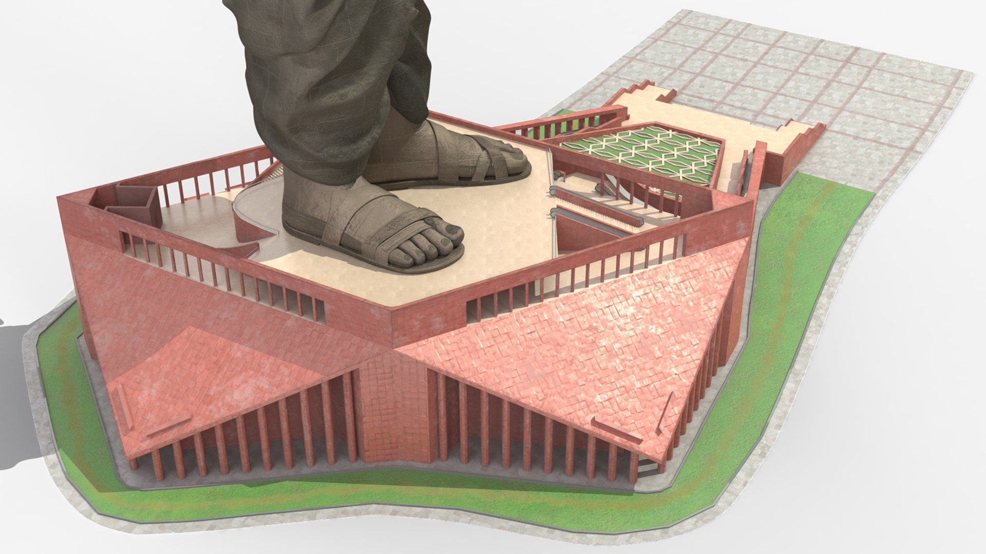 Statue Of Unity India 3D Model - TurboSquid 2092488
