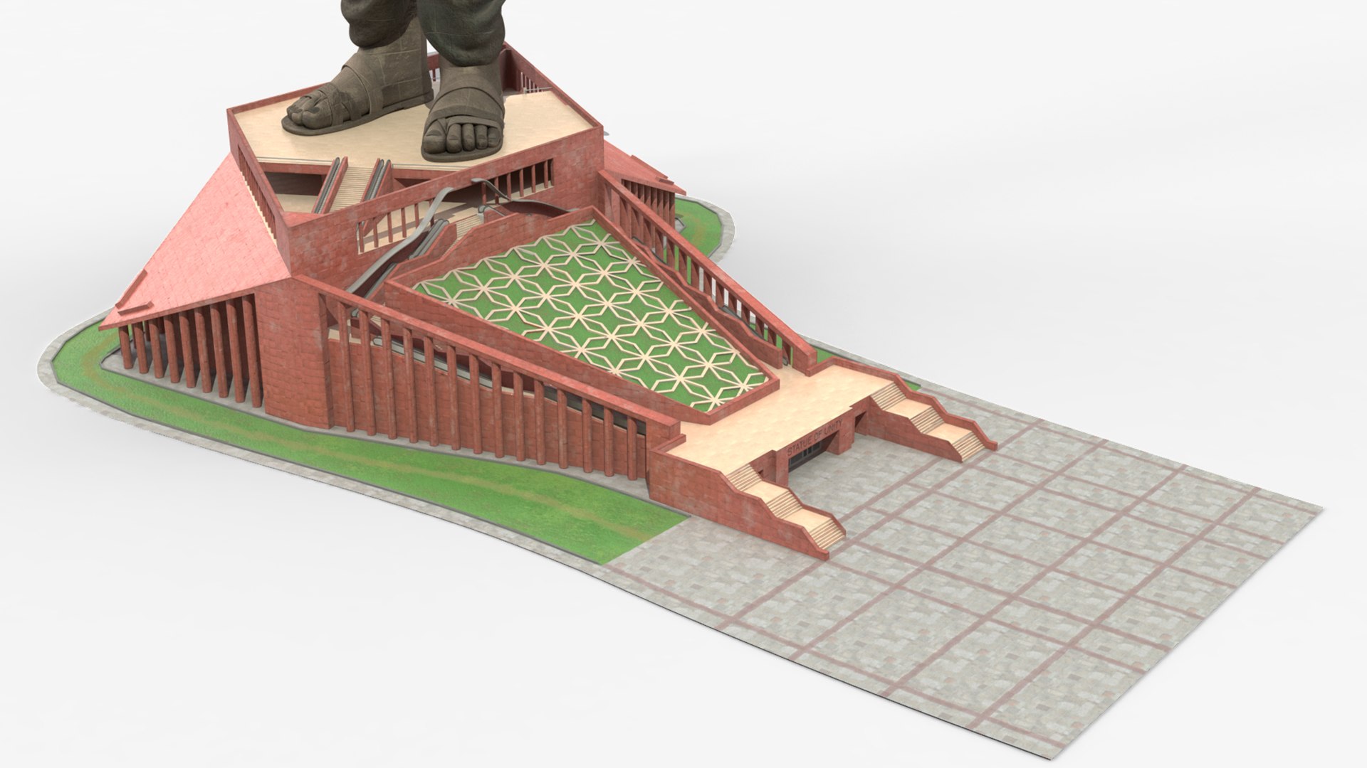 Statue Of Unity India 3D Model - TurboSquid 2092488