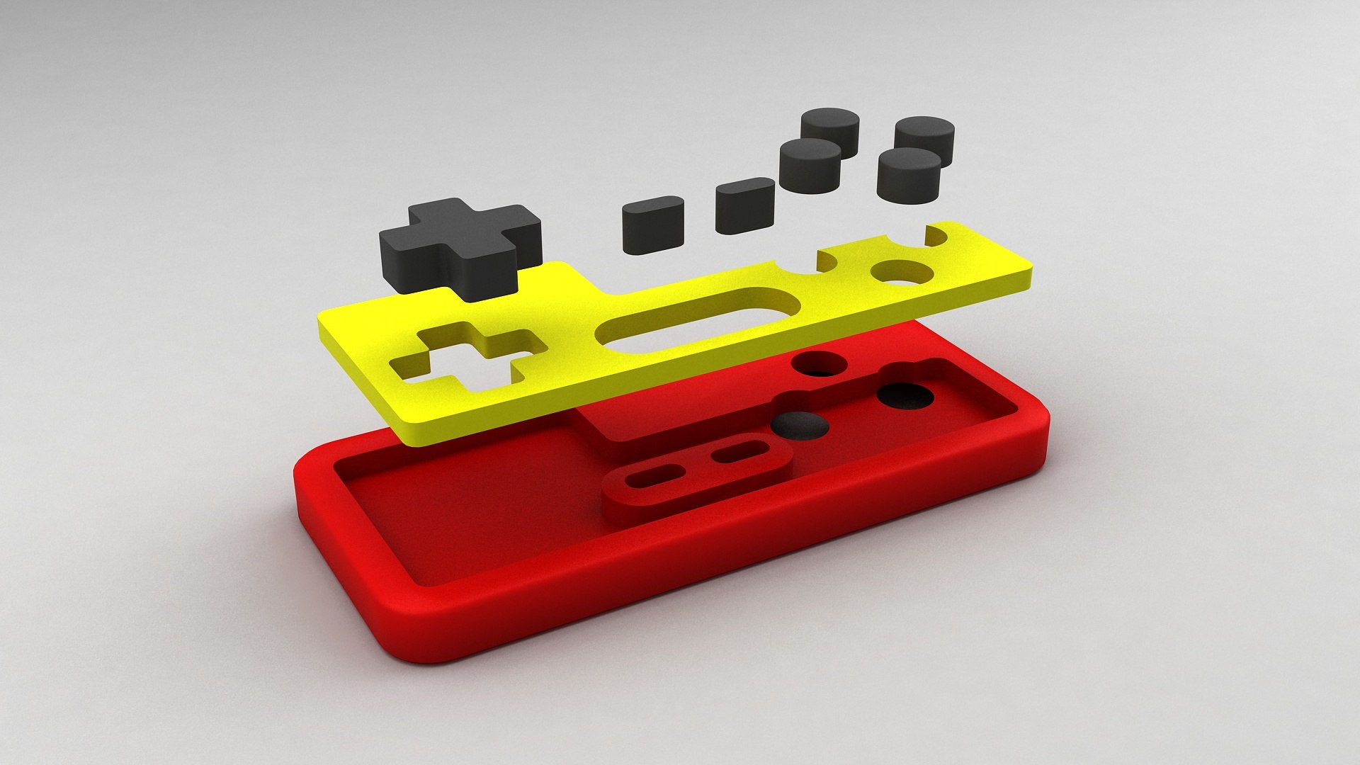 3D Power Pad Nintendo Joystick Gamepad Controller Game - TurboSquid 2006104