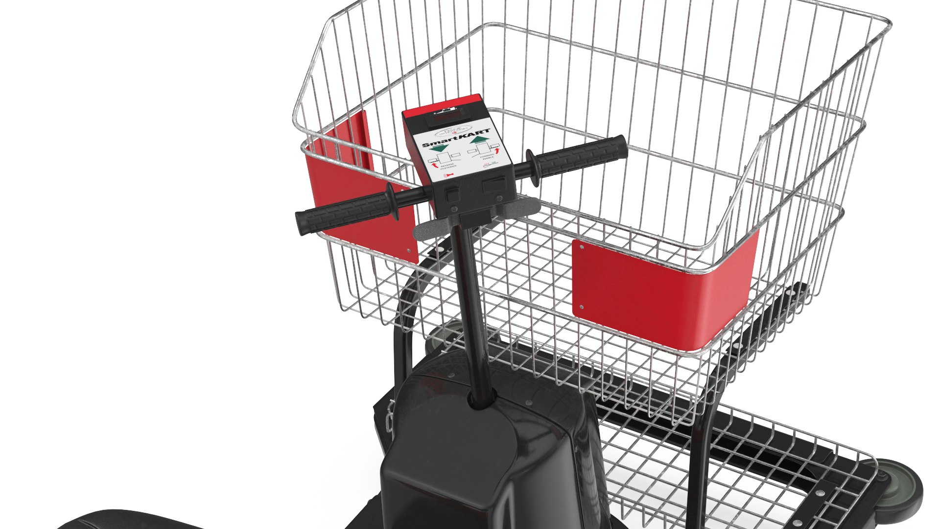 3D Motorized Shopping Cart SmartKART New Red - TurboSquid 2054452