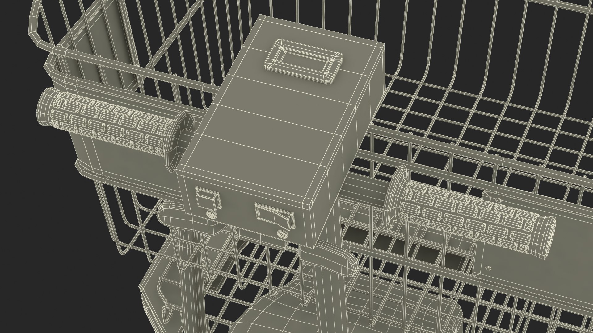 3D Motorized Shopping Cart SmartKART New Red - TurboSquid 2054452