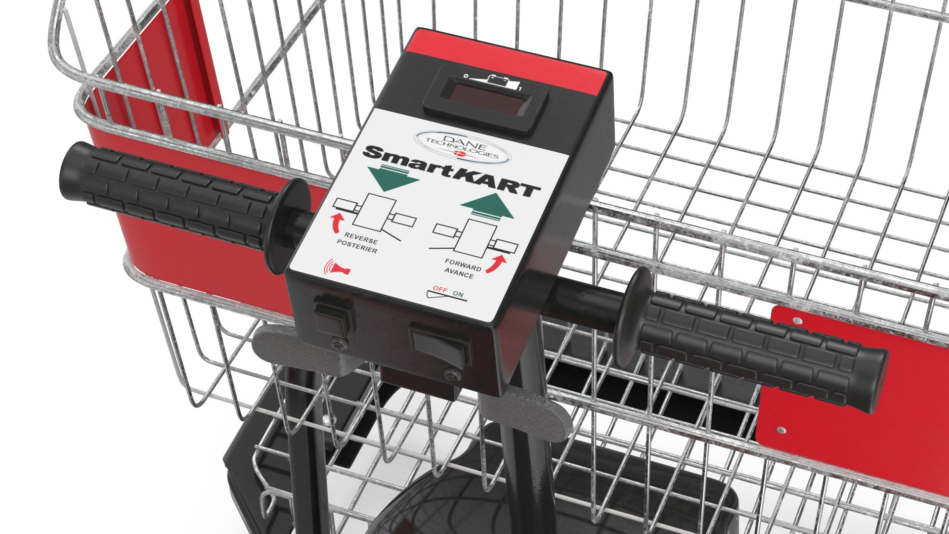 3D Motorized Shopping Cart SmartKART New Red - TurboSquid 2054452