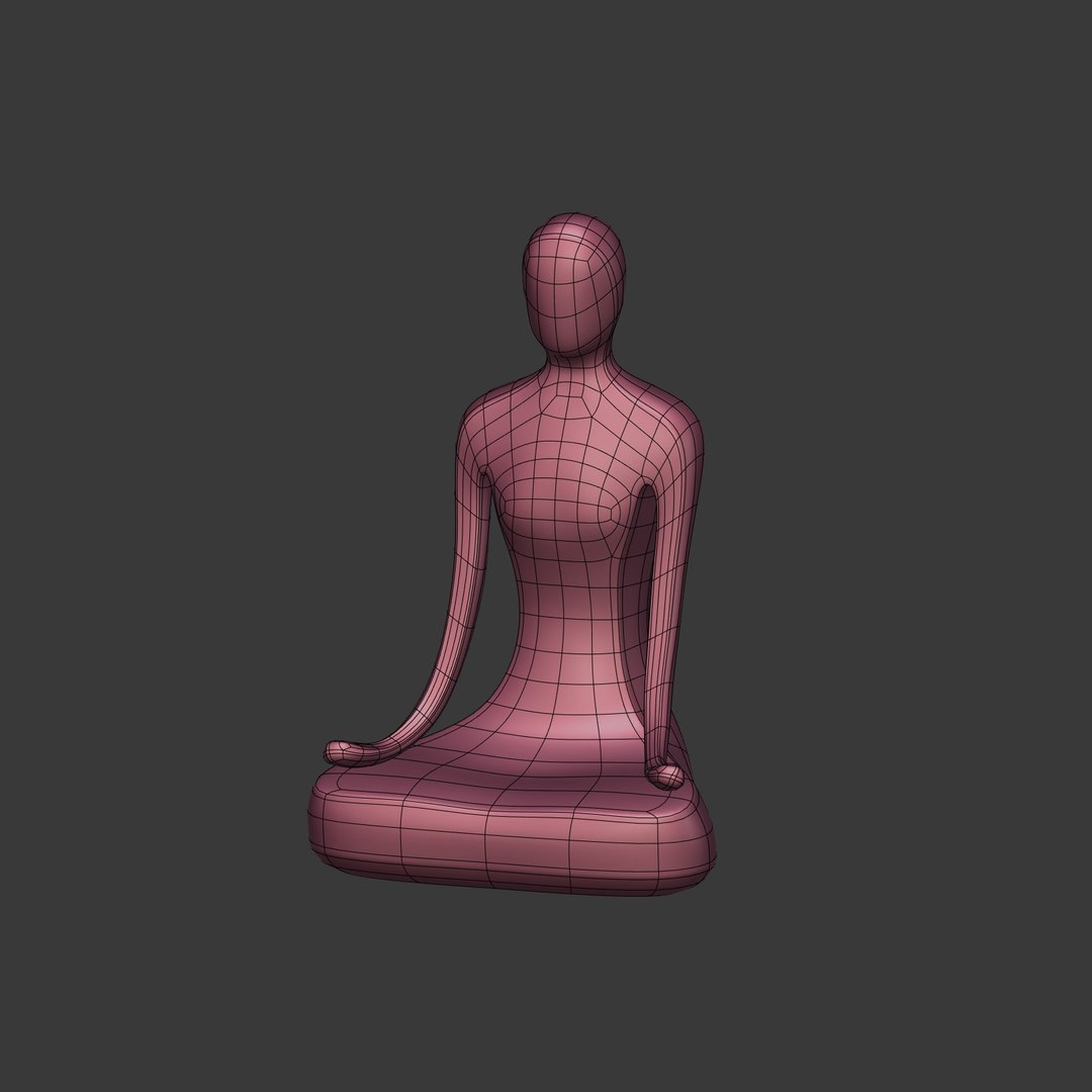 3D Abstract Meditation - TurboSquid 1376232