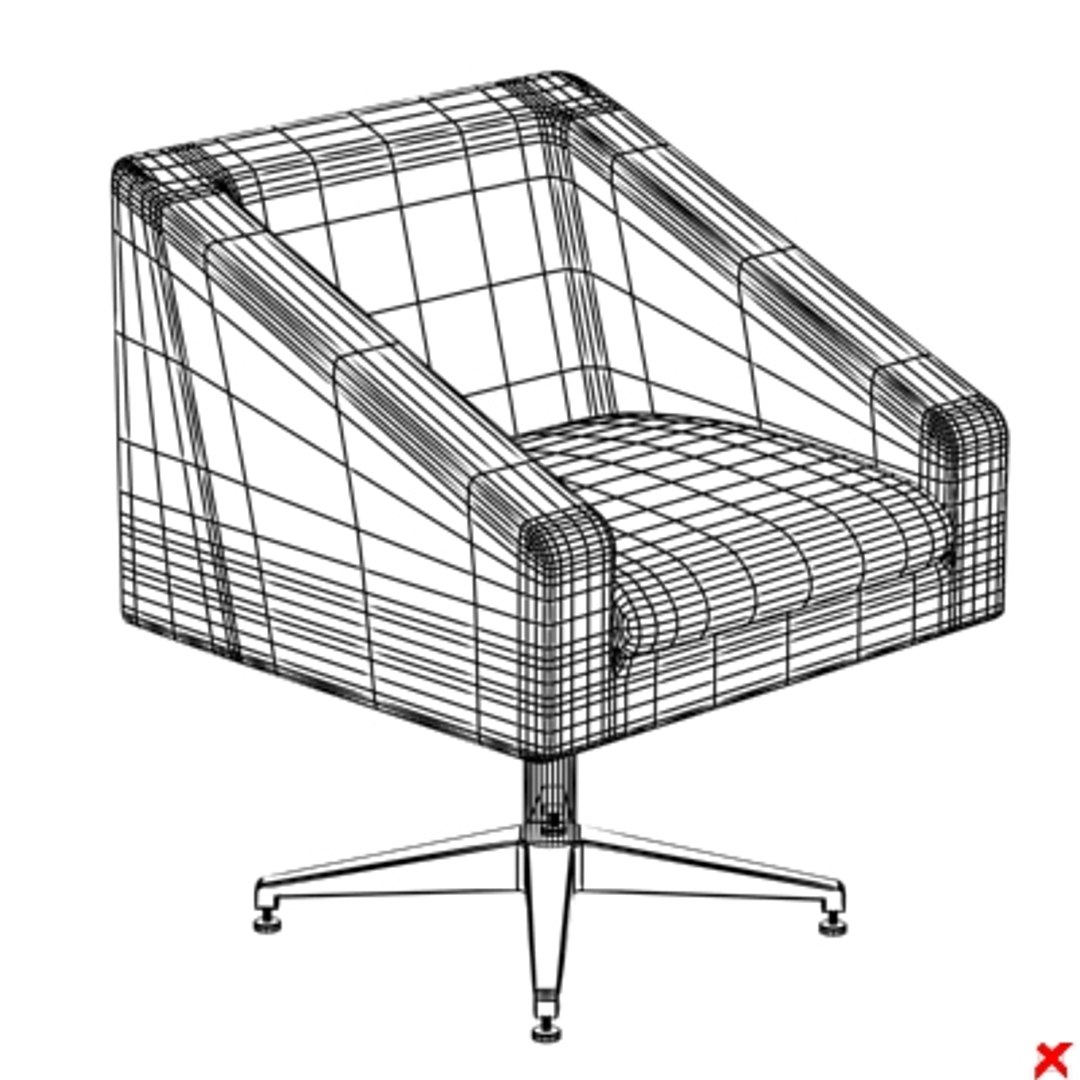 armchair swivel chair dxf