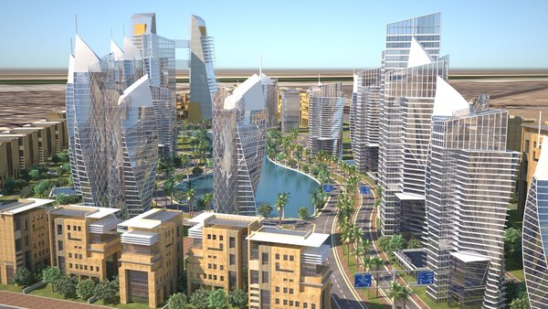 3D City Center - TurboSquid 1743344