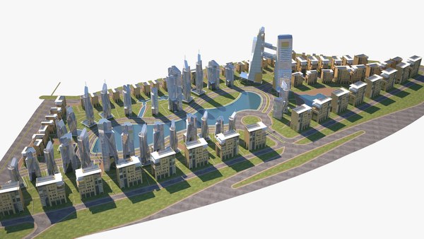 3D City Center - TurboSquid 1743344