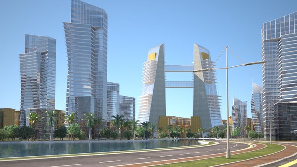 3D City Center - TurboSquid 1743344