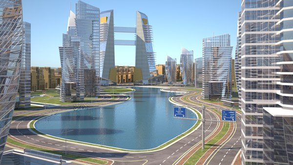 3D City Center - TurboSquid 1743344