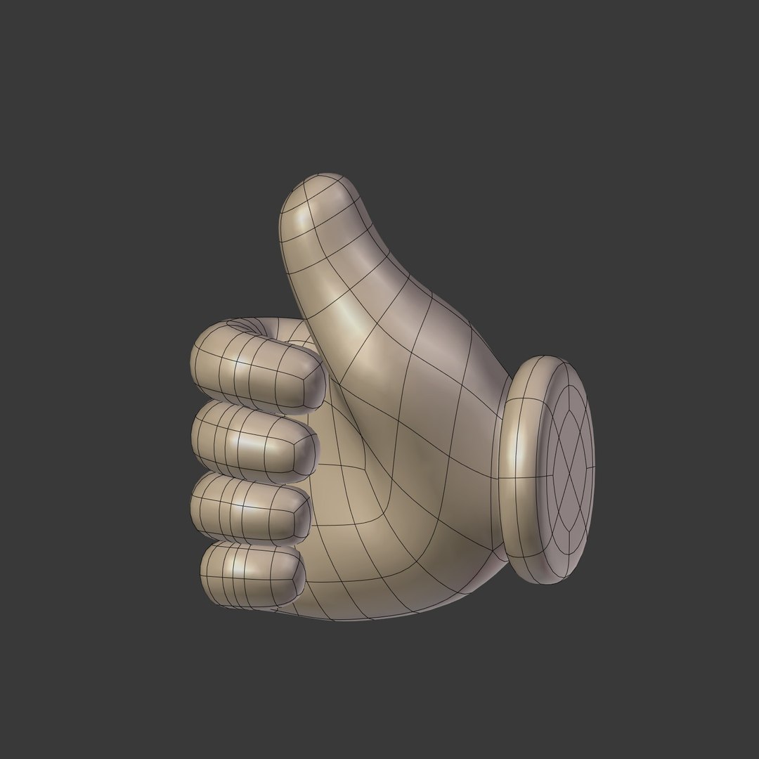 Cartoon Hand 3D Model - TurboSquid 1561301