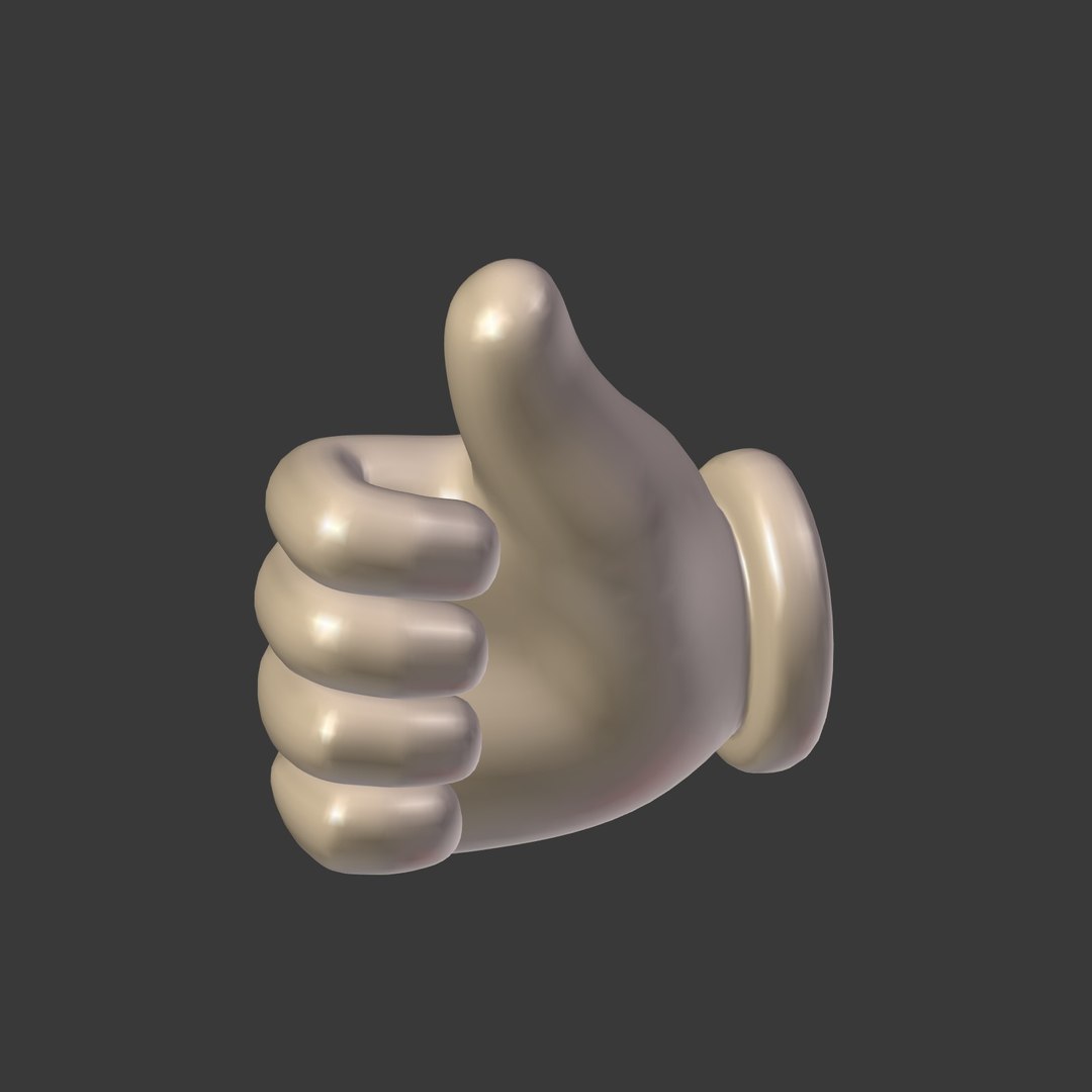 Cartoon Hand 3D Model - TurboSquid 1561301