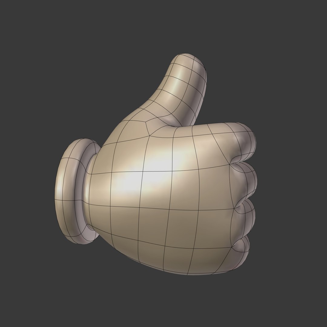 Cartoon Hand 3D Model - TurboSquid 1561301