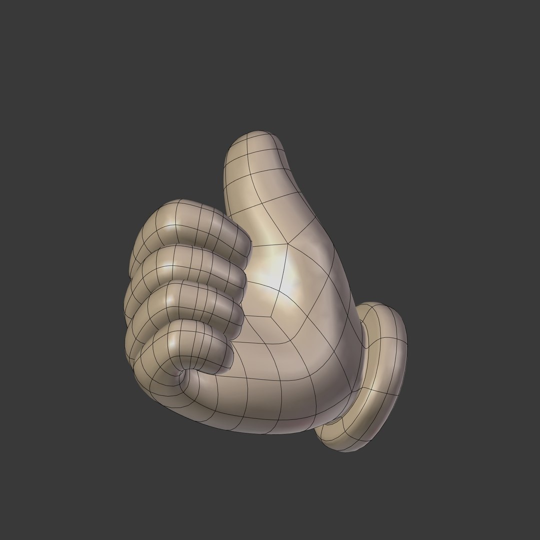 Cartoon Hand 3D Model - TurboSquid 1561301