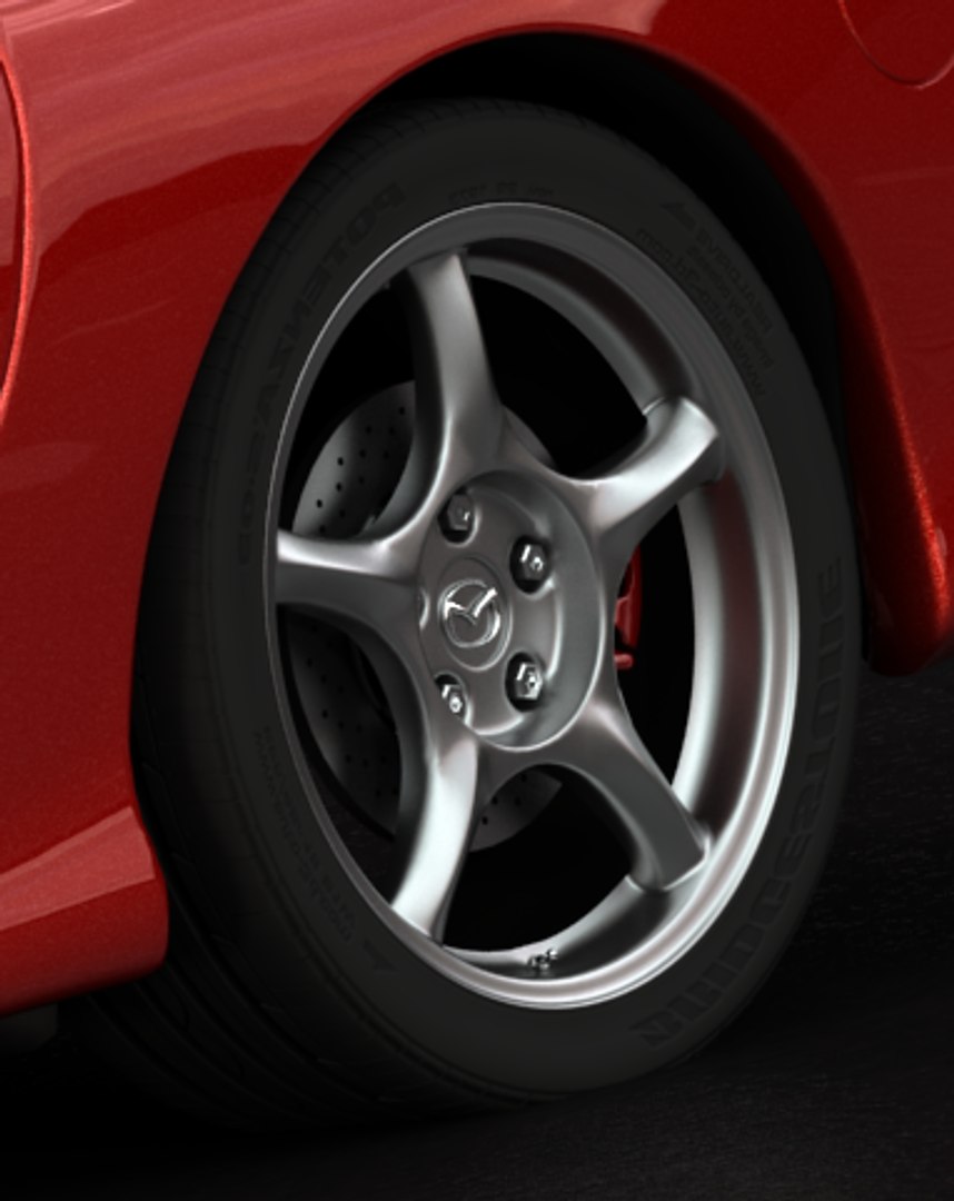 mazda rx-7 1997 interior 3d model