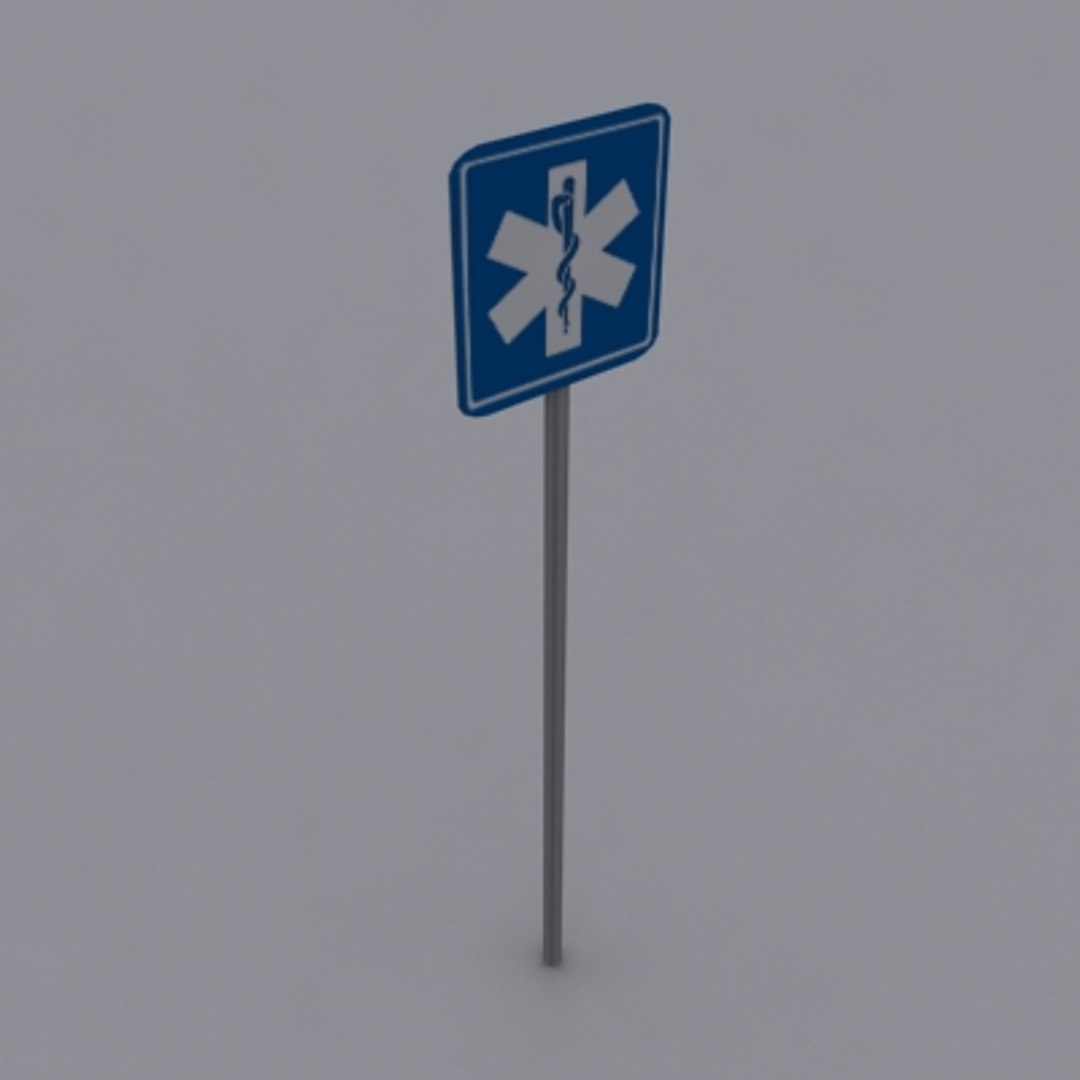 136 Street Signs 3d Model