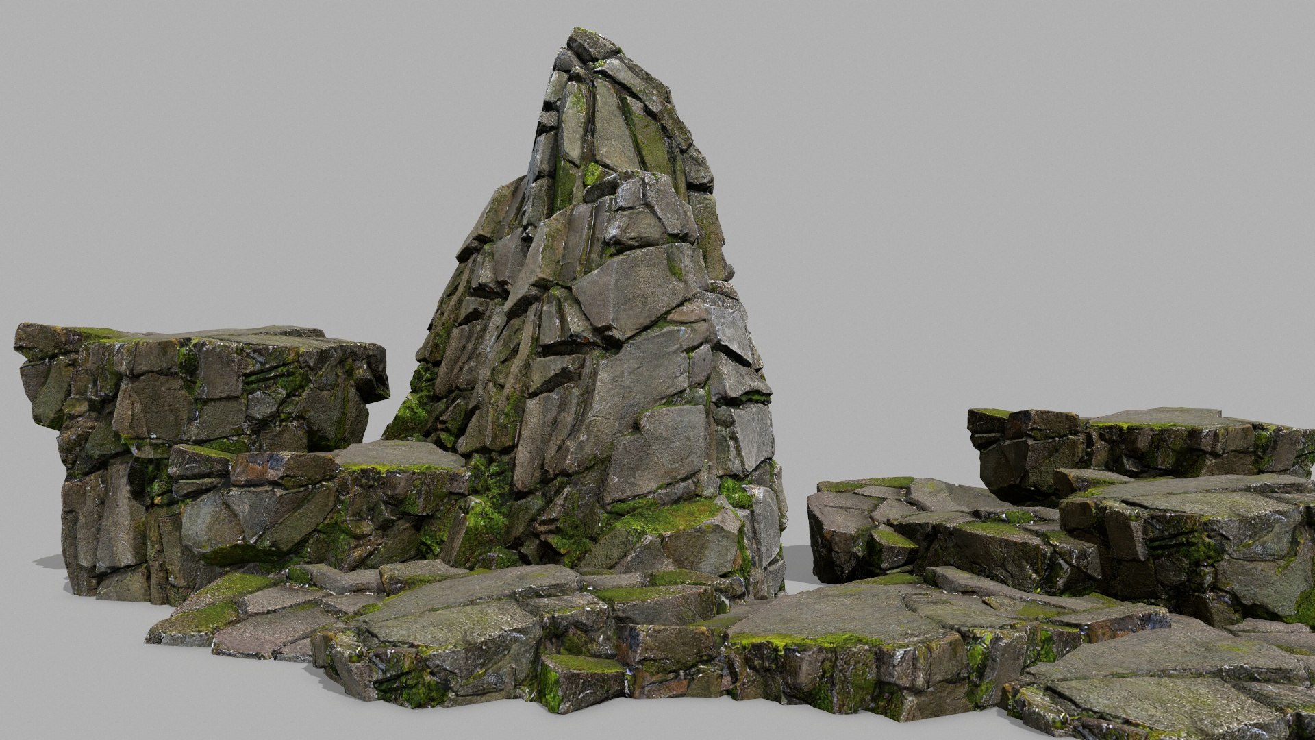 Cliff Rocks 3D - TurboSquid 2185946