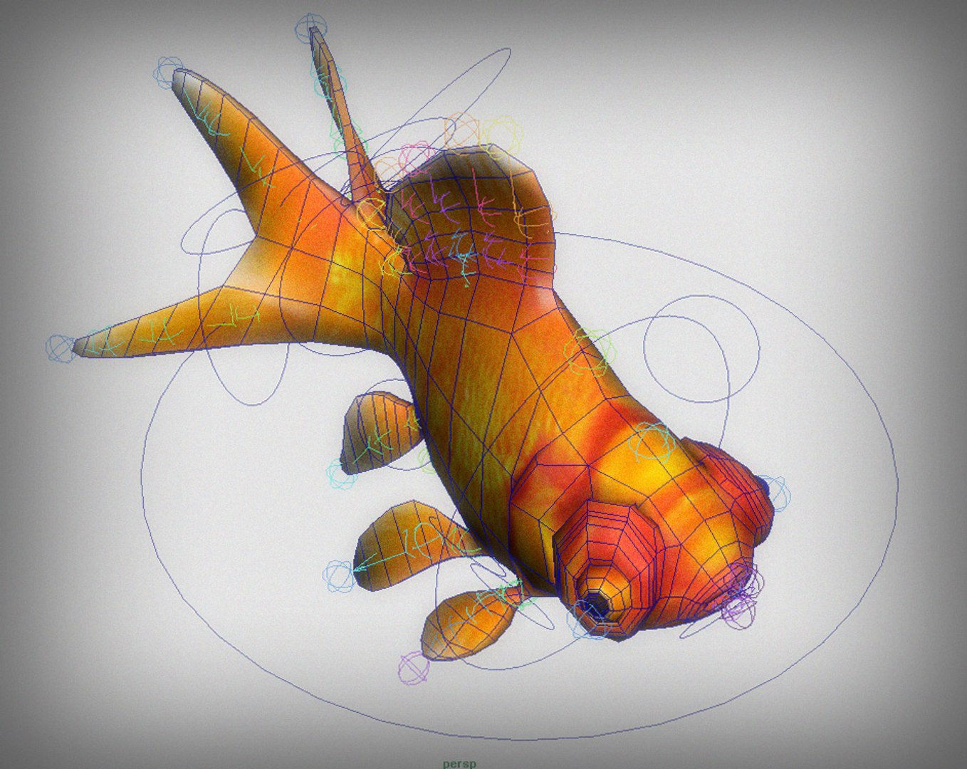Goldfish Fish 3d Model