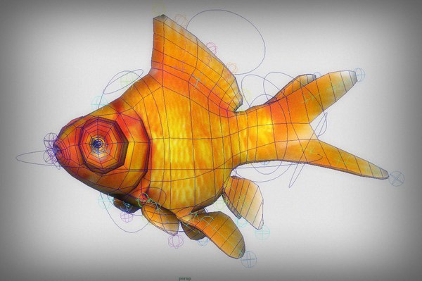 goldfish fish 3d model