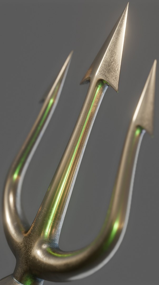 Trident Metallic 3D Model - TurboSquid 1536606