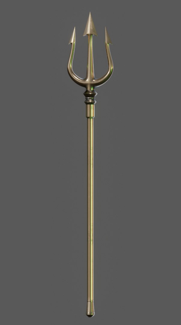 Trident Metallic 3D Model - TurboSquid 1536606