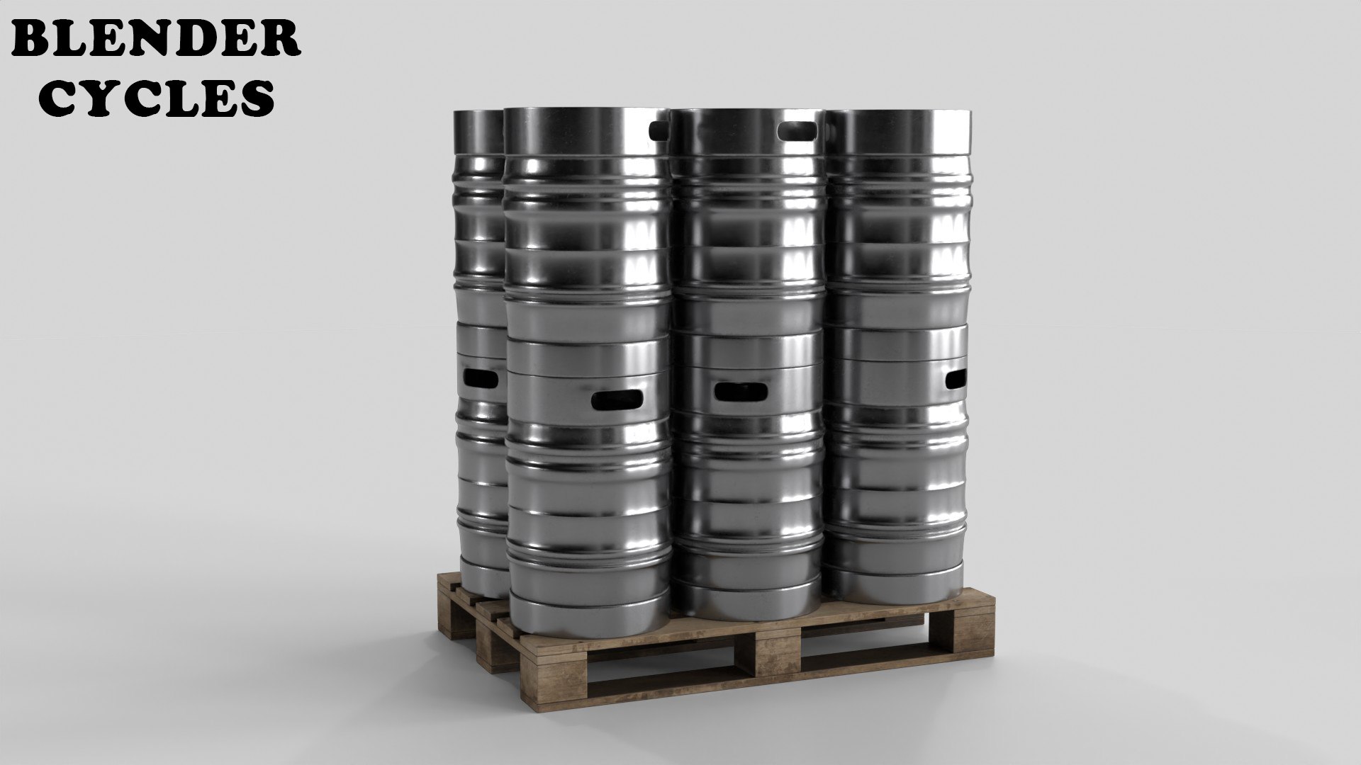 Pallets Of Beer Kegs 3D - TurboSquid 2055382