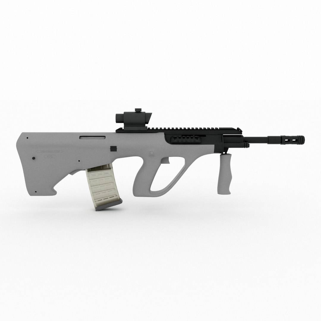 Steyr Aug A3 Acog 3d Model
