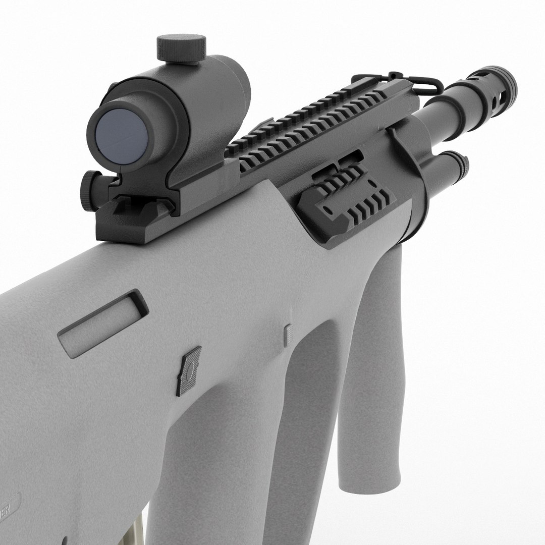 Steyr Aug A3 Acog 3d Model