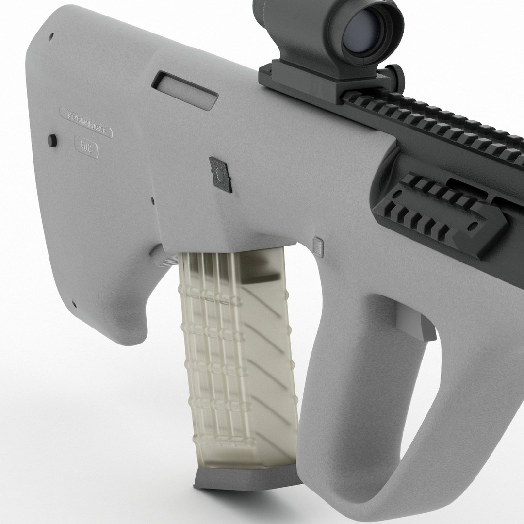 Steyr Aug A3 Acog 3d Model