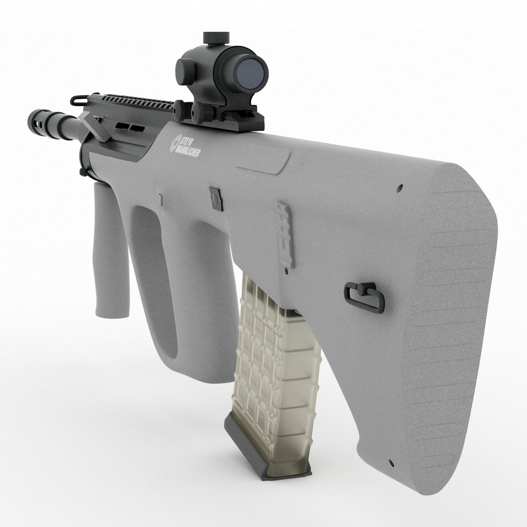 Steyr Aug A3 Acog 3d Model