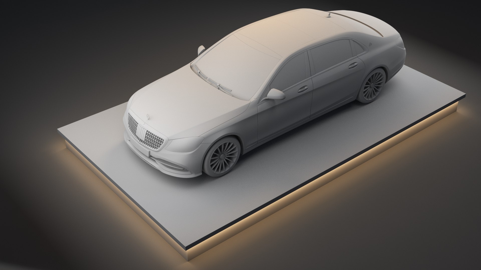 Mercedes Maybach Model - TurboSquid 2007344