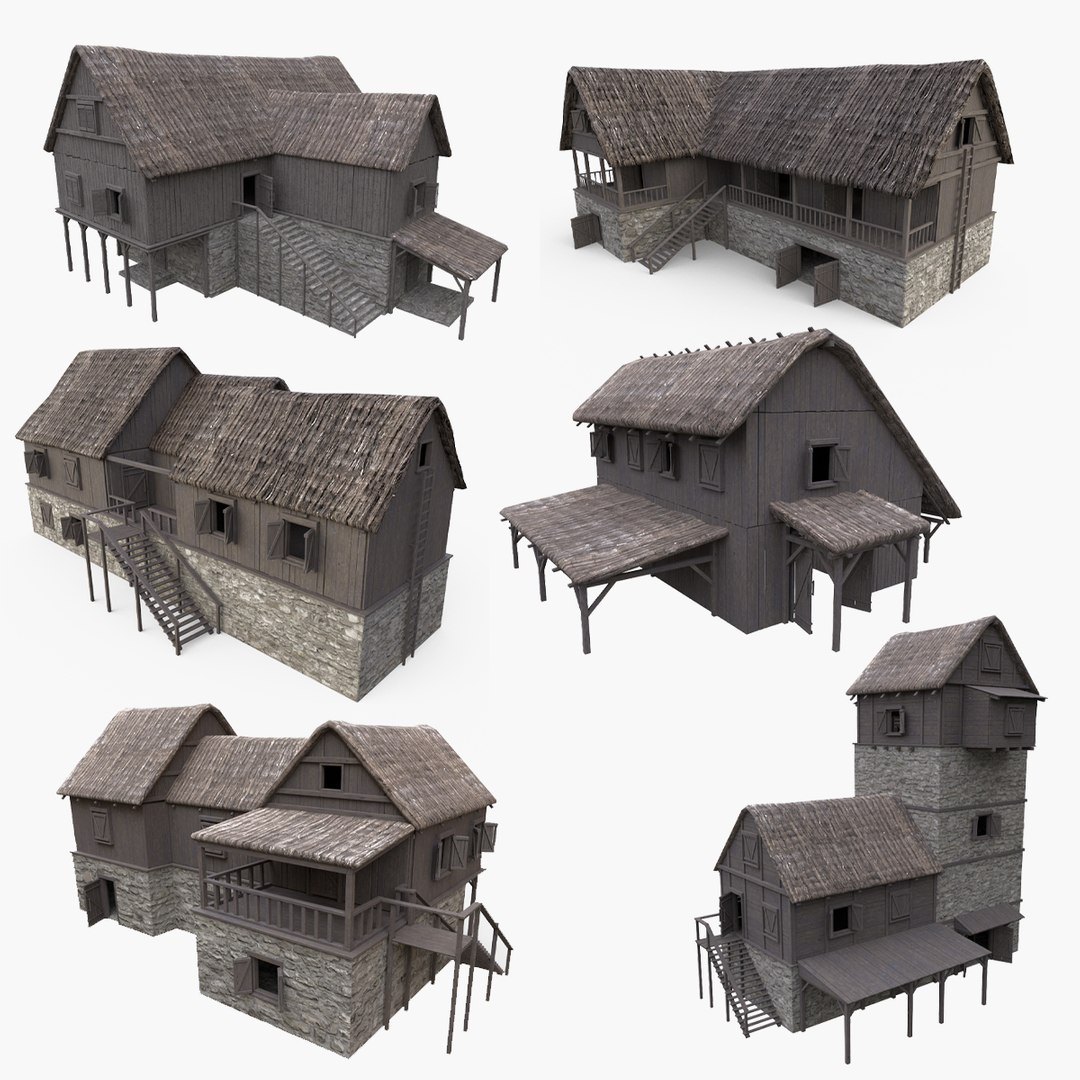 MEDIEVAL HOUSES 3D Model - TurboSquid 1879165