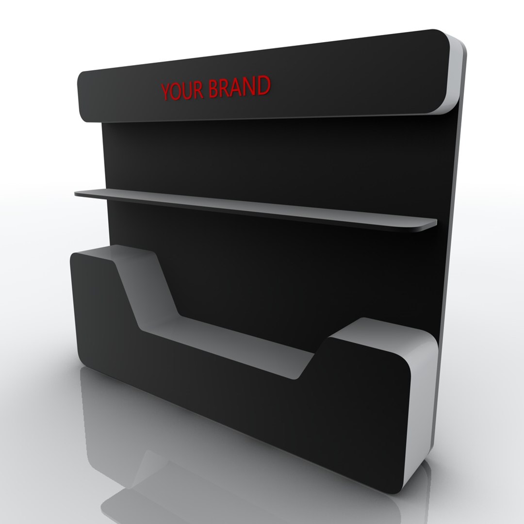 Exhibition stand shelf 3D model - TurboSquid 1524203
